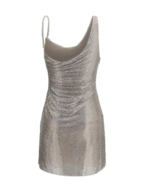 SELF-PORTRAIT Sequins Draped Dress