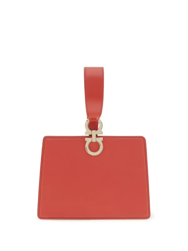 FERRAGAMO Rigid Leather Handbag - Red