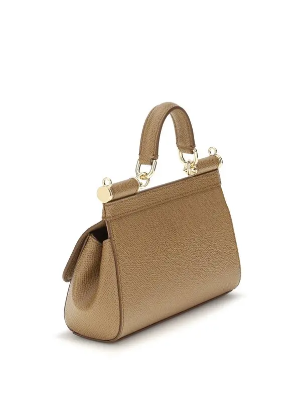 Dolce & Gabbana Sicily Small Leather Handbag
