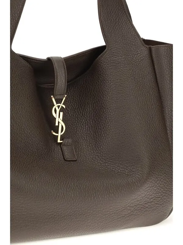 Saint Laurent Le 5 À 7 Bea Shoulder Bag In Deerskin Leather - Brown