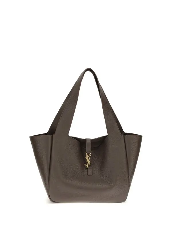 Saint Laurent Le 5 À 7 Bea Shoulder Bag In Deerskin Leather - Brown
