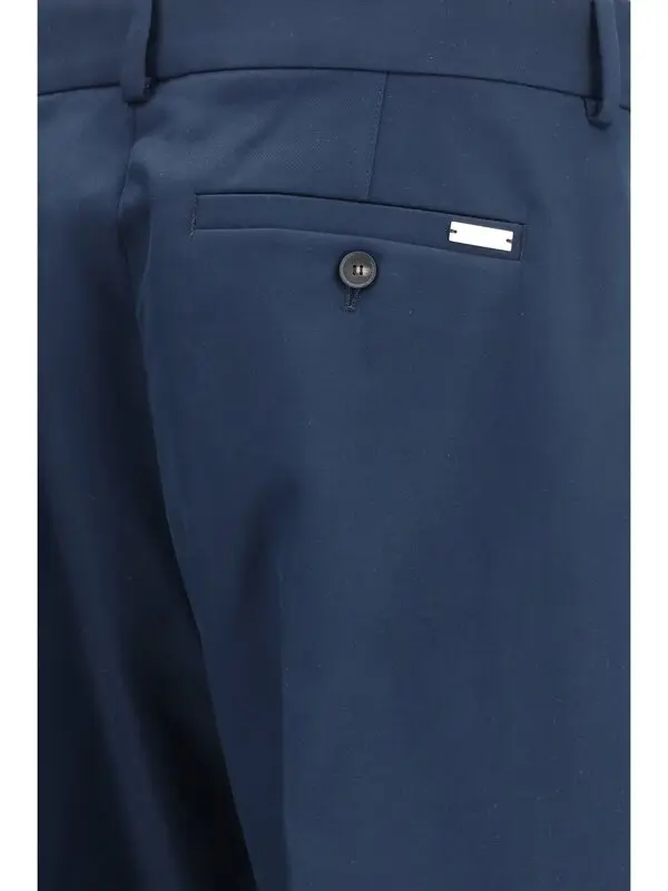FERRAGAMO Cotton And Cashmere Chinos Pants
