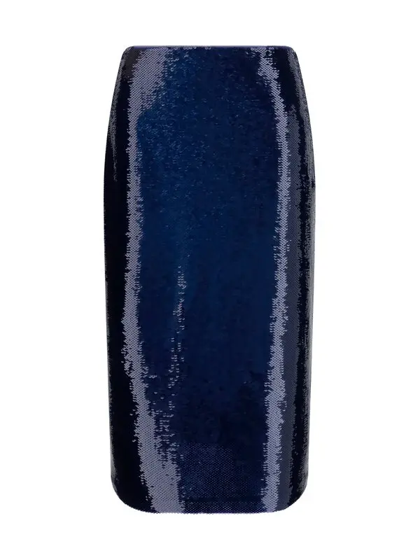 TOM FORD Sequin Midi Skirt - Blue