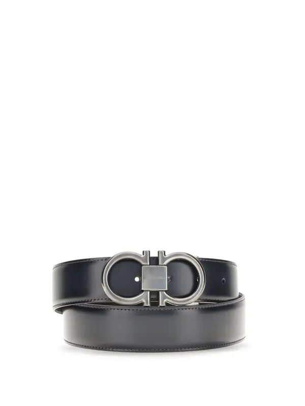 FERRAGAMO Adjustable And Reversible Belt - Blue