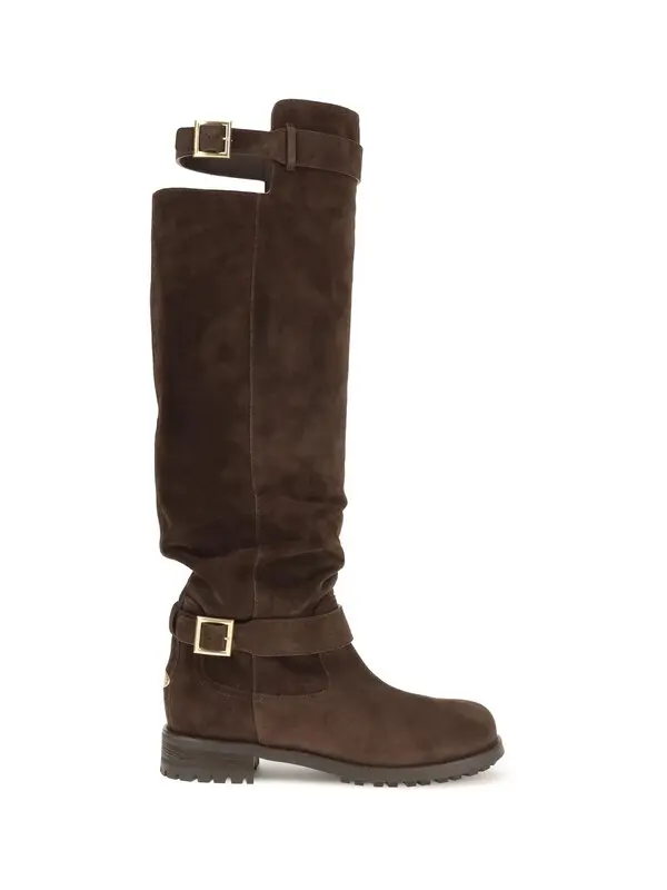 JIMMY CHOO Biker Kb Boots - Brown