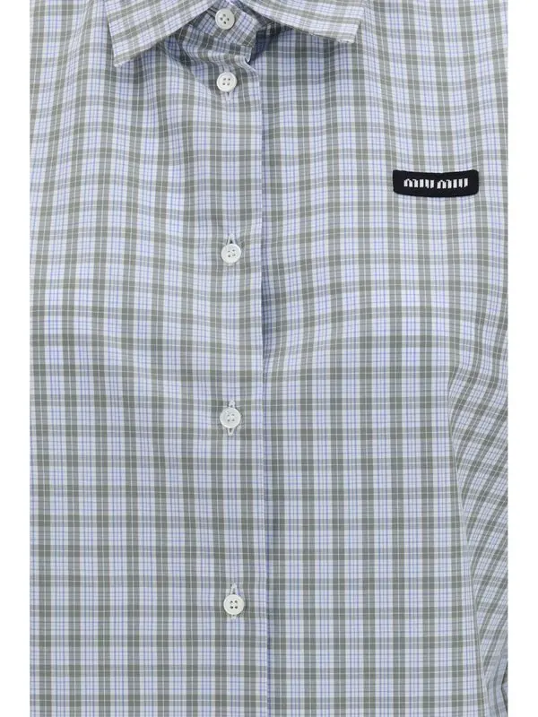 Miu Miu Cotton Check Shirt