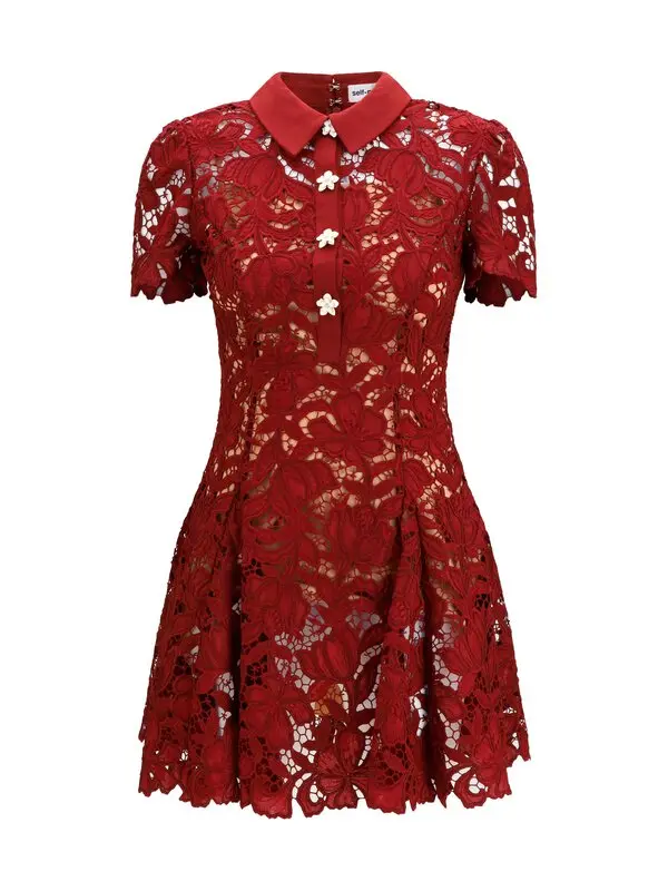 SELF-PORTRAIT Lace Dress - Multicolor