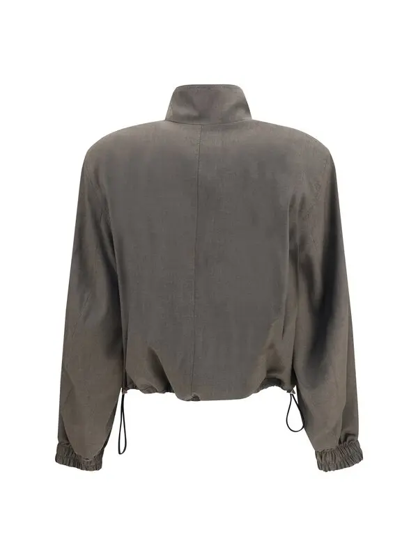 Attico Wool-blend Bomber Jacket - Brown