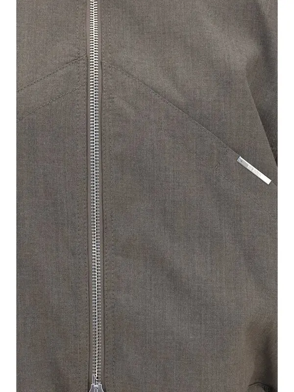 Attico Wool-blend Bomber Jacket - Brown