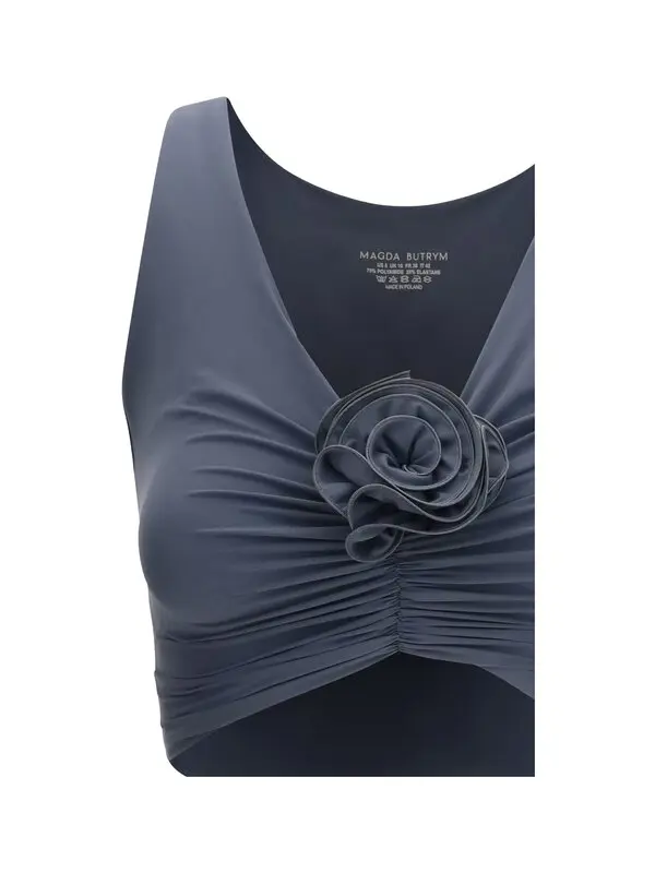 Magda Butrym Ruched Flower Top