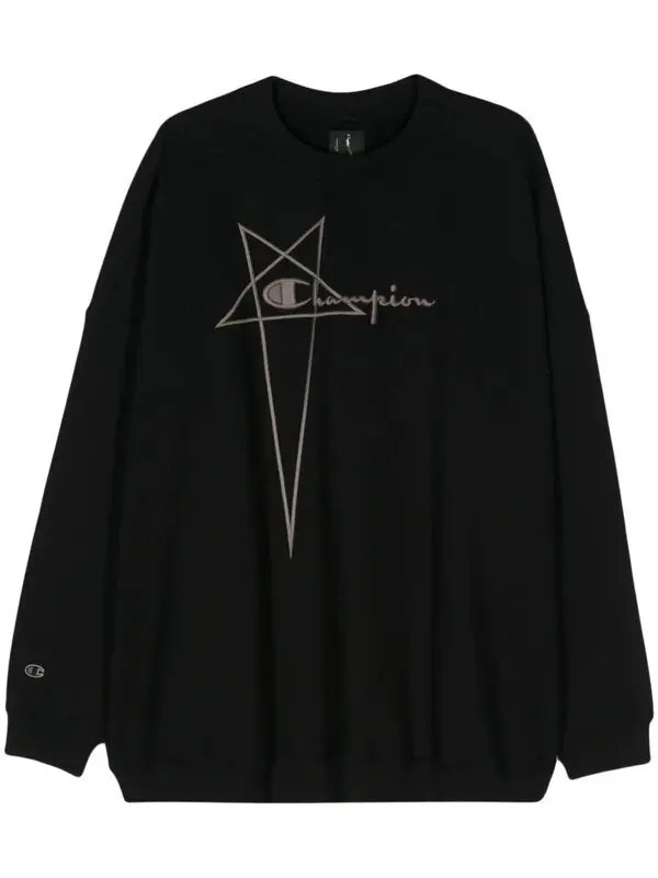Rick Owens Sweatshirt With Embroidery