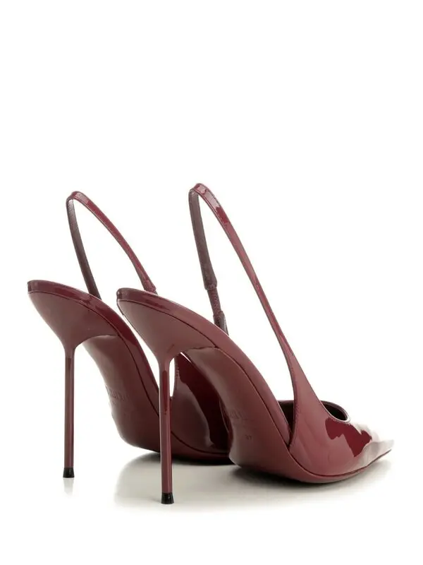 Paris Texas Linda Slingback In Shiny Patent Leather - Red