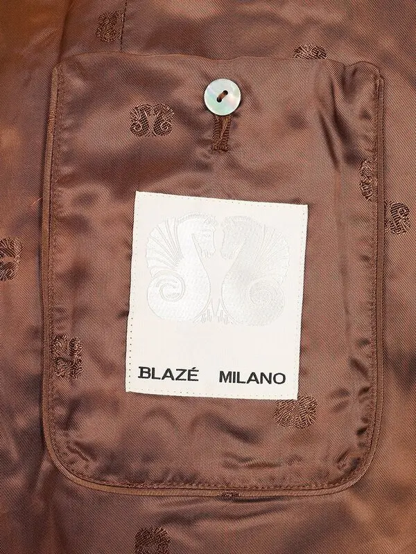 BLAZÉ MILANO Jealousy Everynight Cotton Velvet Double-breasted Blazer