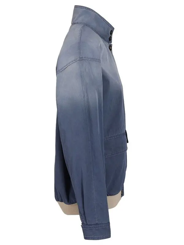 Miu Miu Washed Twill Oversized Jacket