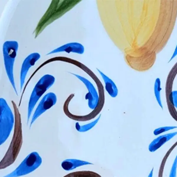 LES-OTTOMANS Ceramic Positano Lemons Serving Tray