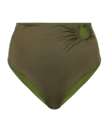Johanna Ortiz Ring-detail High-waisted Bikini Bottoms