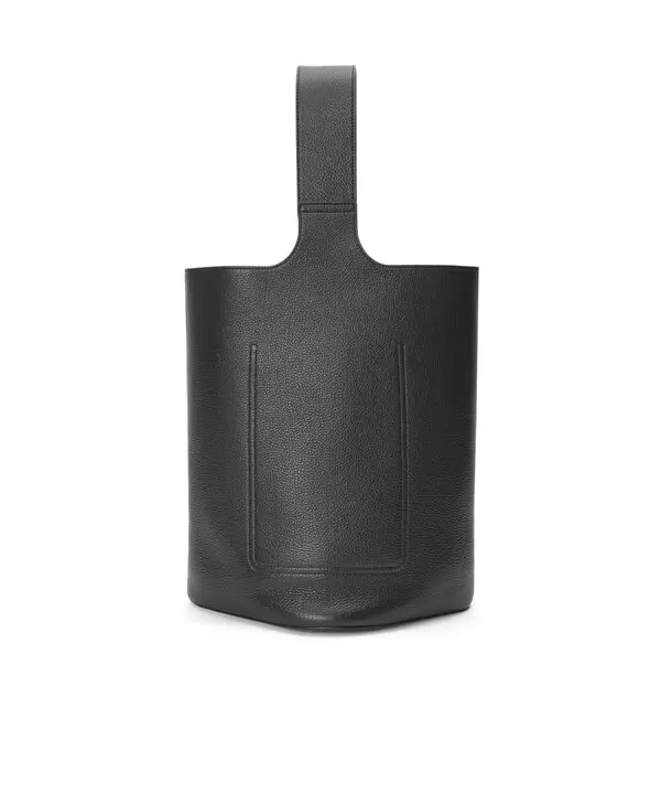 Loewe Large Pebble Bucket In Supple Grained Calfskin