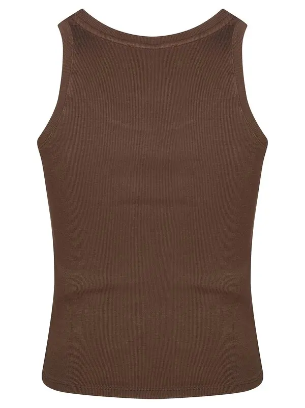 ROTATE BY BIRGER CHRISTENSEN Logo Ribbed Top