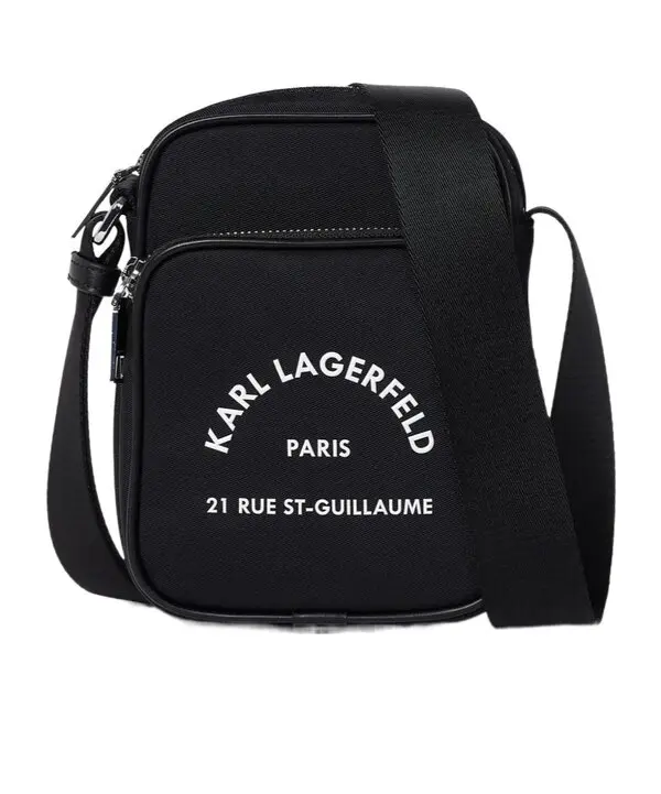 Karl Lagerfeld Rue St. Guillaume Messenger Bag - Black