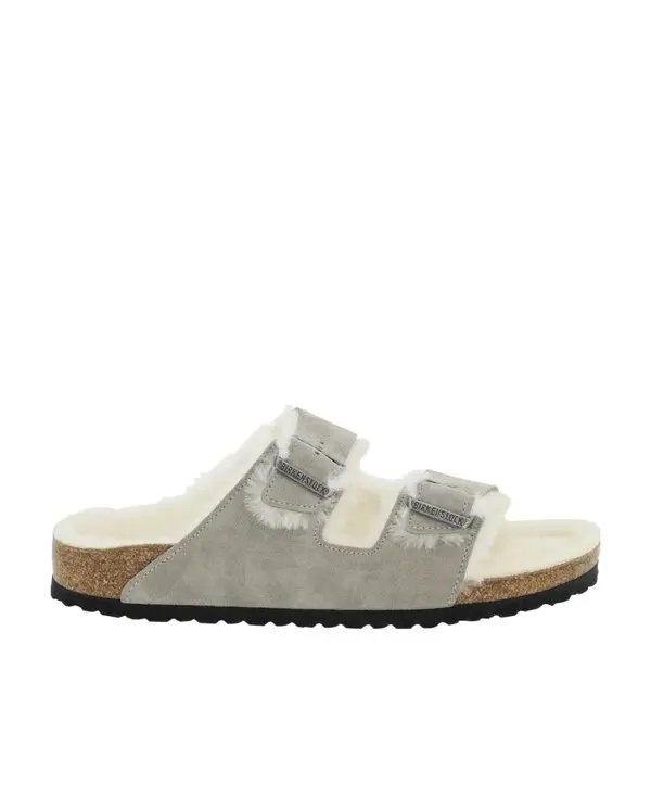 BIRKENSTOCK Arizona Double-strap Slip-on Sandals - Gray
