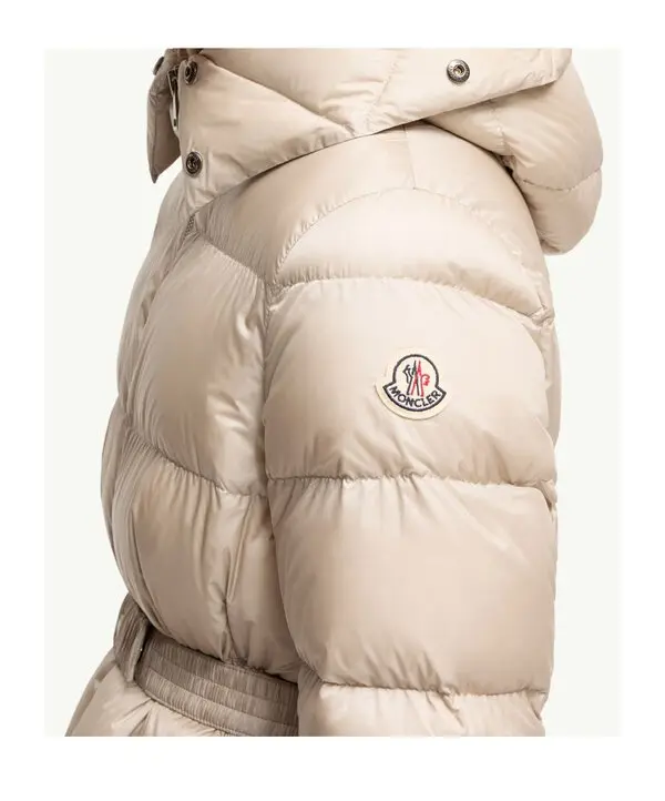 Moncler Boed Hooded Shearling-trimmed Short Down Jacket