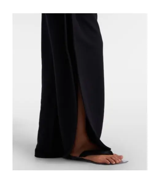 Alaïa Cotton Fleece Wide Leg Sweatpants