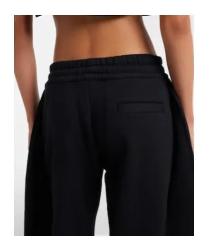 Alaïa Cotton Fleece Wide Leg Sweatpants