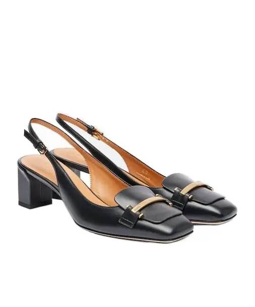 TOD'S Leather Slingback Pumps