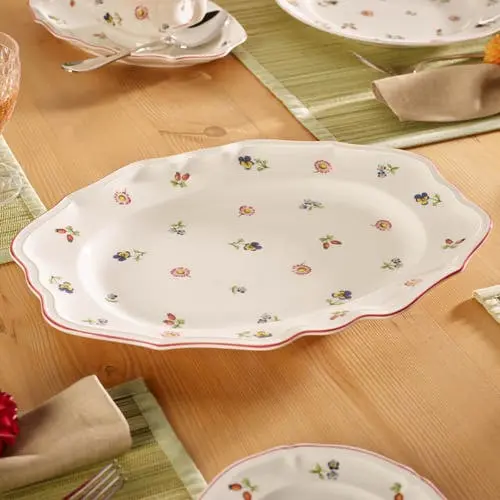 VILLEROY & BOCH Petite Fleur Oval Platter