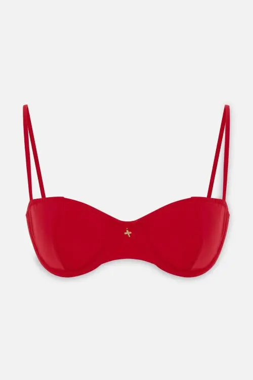 PCFG STORE Solar Reflections Balconette Bikini Top - Red