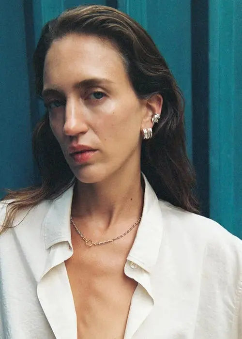 OTIUMBERG Small Wave Hoop Earrings