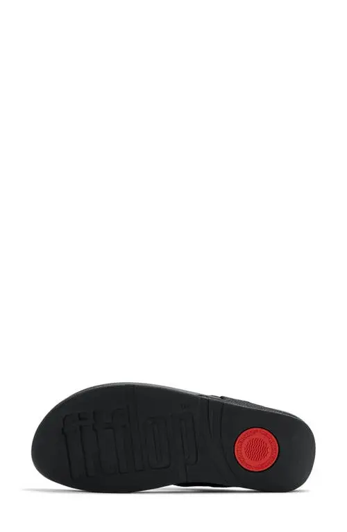 Fitflop Lulu Shimmerglitz Toe Post Sandal - Black