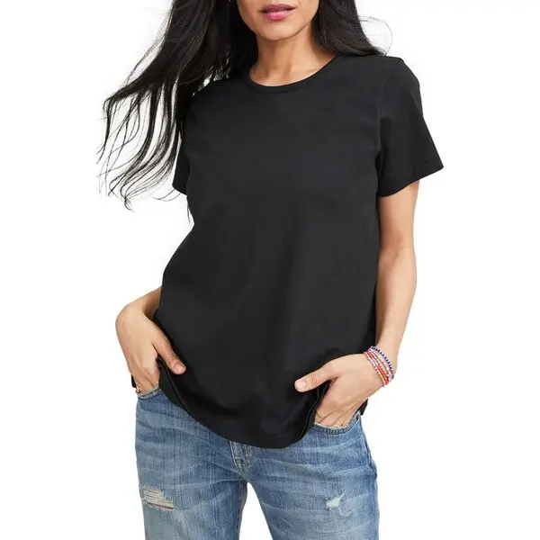 Hatch Collection Luxe Nursing Tee In Pima Cotton - Black