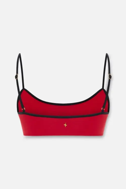 PCFG Solar Reflections Scoop Bikini Top - Red
