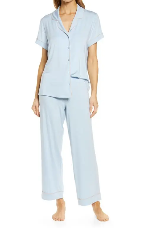 Nordstrom Moonlight Eco Crop Pajamas - Blue Beyond