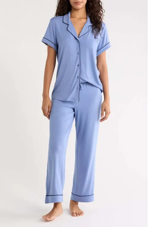 Nordstrom Moonlight Eco Crop Pajamas - Blue Beyond
