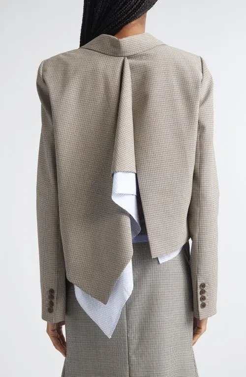 Monse Crop Back Cascade Jacket