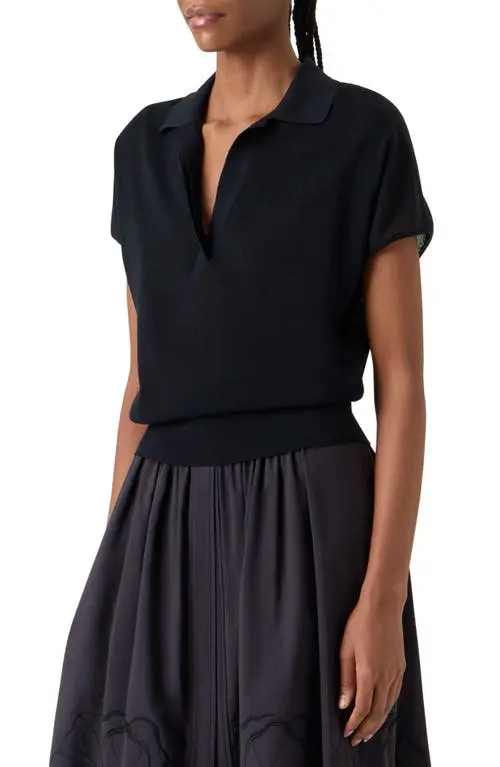 Akris Relaxed Fit Polo Sweater