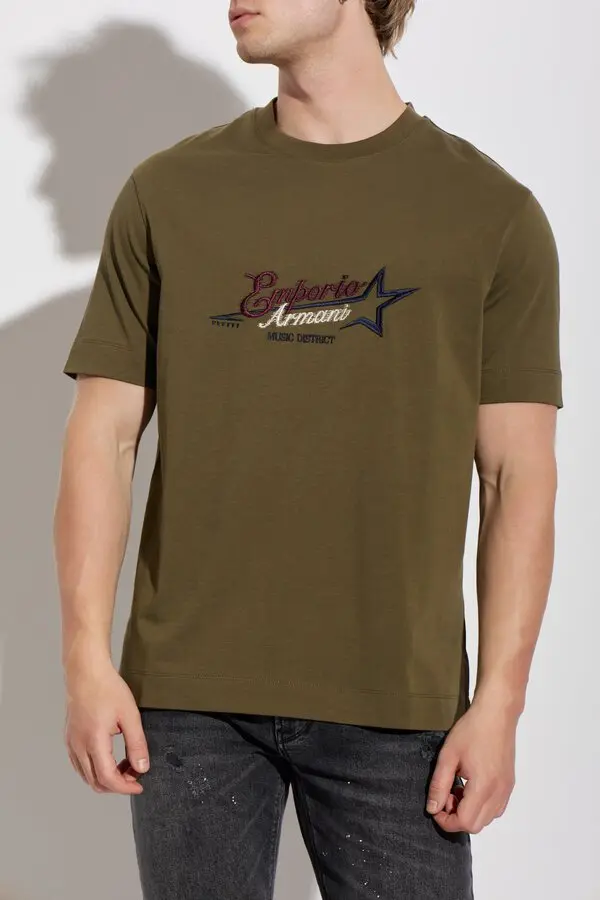 Emporio Armani T-shirt With Embroidered Logo