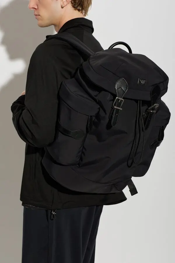 Emporio Armani Backpack With Applique With Logo
