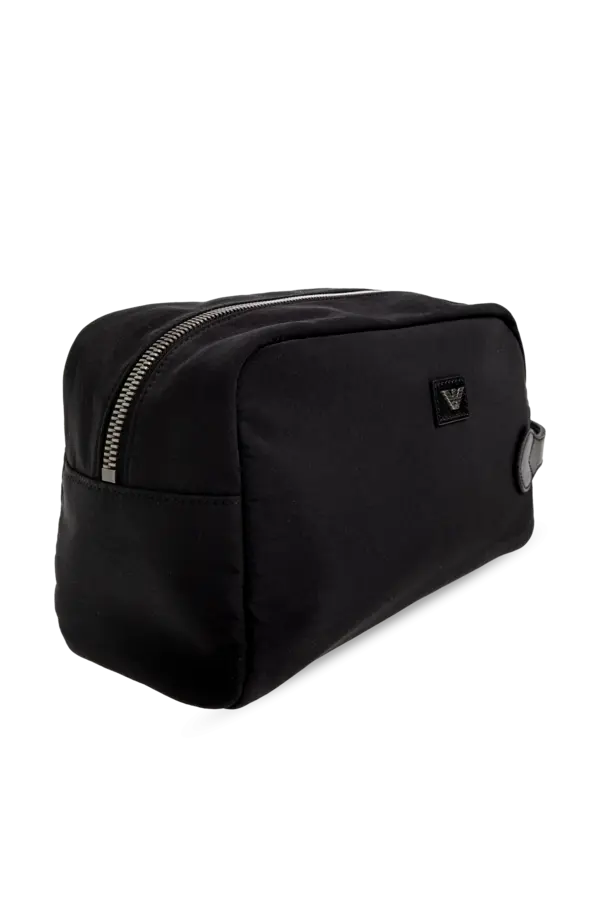 Emporio Armani Cosmetic Bag With Logo Applique