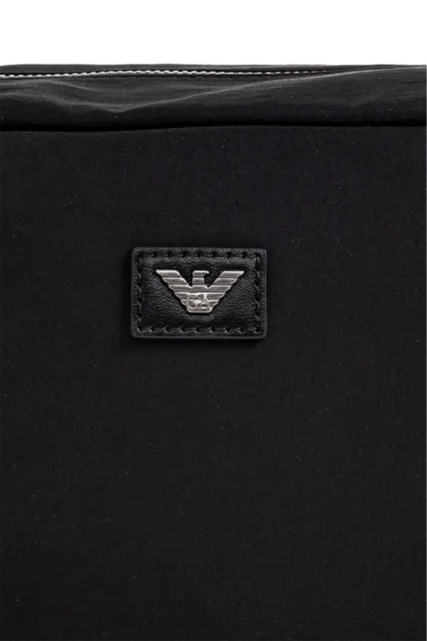 Emporio Armani Cosmetic Bag With Logo Applique