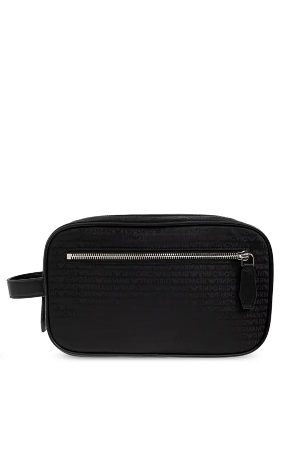 Emporio Armani Monogrammed Toiletry Bag