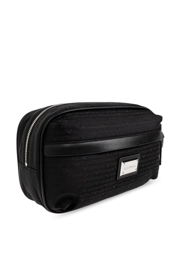 Emporio Armani Monogrammed Toiletry Bag