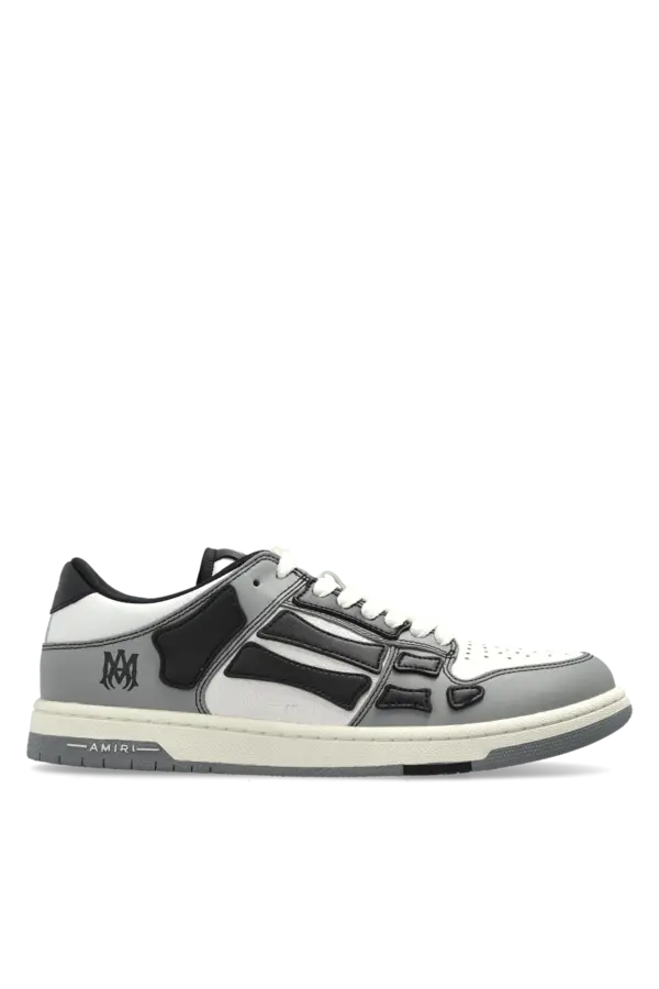 Amiri Varsity Skel Top Low Sneakers - Grey