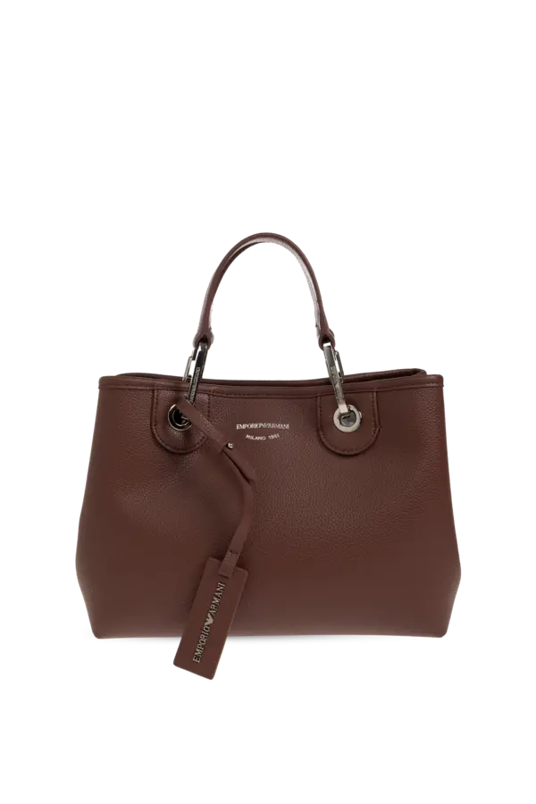 Emporio Armani Bag With Printed Logo - Brown