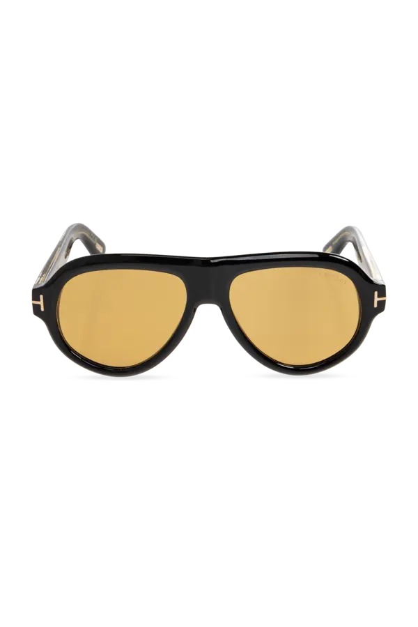 TOM FORD Zeiss Aviator Sunglasses - Black