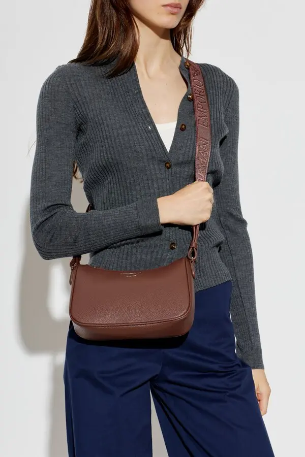 Emporio Armani Embossed Logo Shoulder Bag