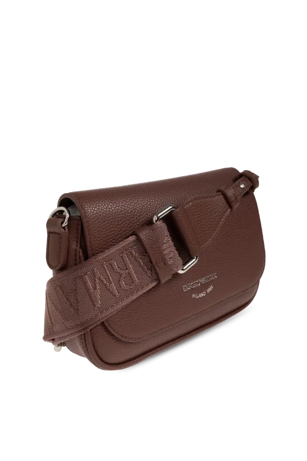 Emporio Armani Polished Leather Shoulder Bag