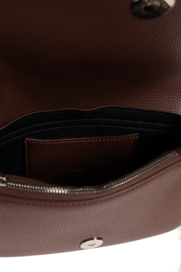Emporio Armani Polished Leather Shoulder Bag